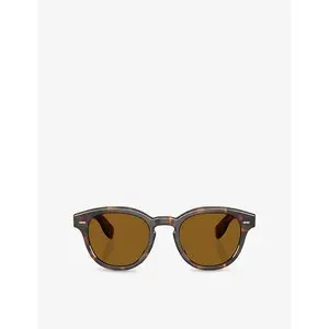 Oliver Spencer Cary Grant Round-frame Sunglasses - Brown