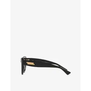 Bottega Veneta Cat-eye Acetate Sunglasses - Black