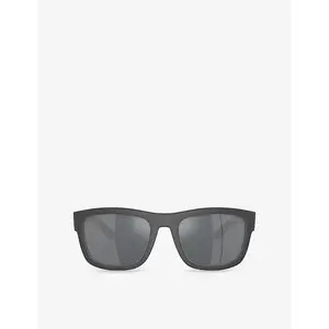 Prada Pillow-frame Nylon Sunglasses - Grey