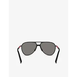 Prada Pilot-frame Metal Sunglasses
