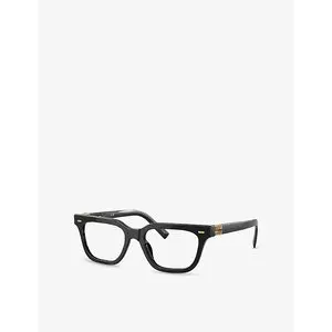 Miu Miu Rectangle-frame Acetate Eyeglasses - Black