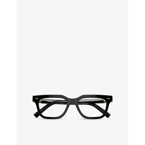 Miu Miu Rectangle-frame Acetate Eyeglasses - Black