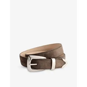 Khaite Benny Suede Belt - Ebano