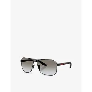 Prada Pilot-frame Metal Sunglasses