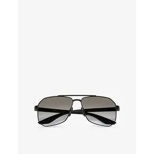 Prada Pilot-frame Metal Sunglasses