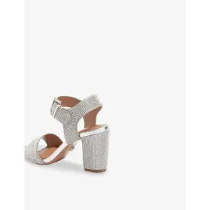 Carvela Sadie Jewel Rhinestone-embellished Block-heel Sandals