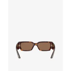 Oliver Spencer Rectangle-frame Sunglasses - Brown