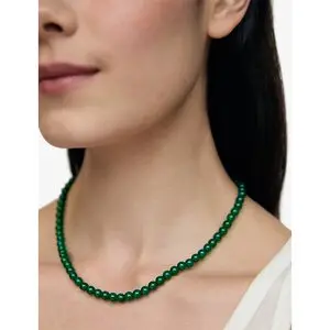Monica Vinader Gemstone Onyx Necklace - Green