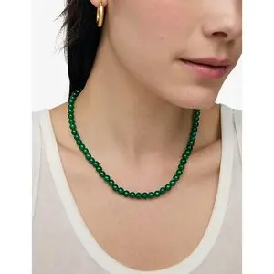 Monica Vinader Gemstone Onyx Necklace - Green