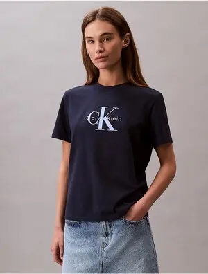 Calvin Klein Monologo Graphic T-shirt - Dark Sapphire