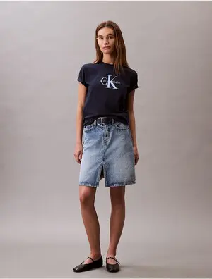 Calvin Klein Monologo Graphic T-shirt - Dark Sapphire