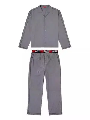 DIESEL Paul Checked Pyjama Set - Grey