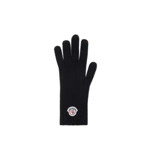 Moncler Wool Gloves - Black