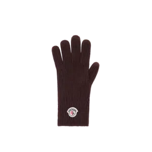 Moncler Wool Gloves - Brown