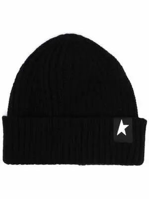 Golden Goose Star Beanie - Black