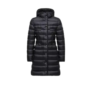 Moncler Hirma Hooded Long Down Jacket