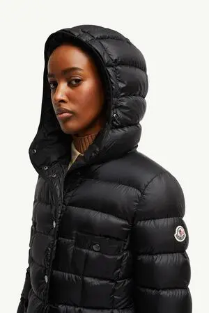 Moncler Hirma Hooded Long Down Jacket