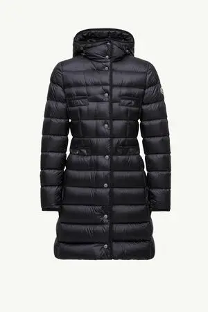 Moncler Hirma Hooded Long Down Jacket