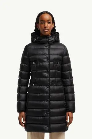 Moncler Hirma Hooded Long Down Jacket