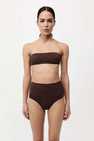 ST. AGNI High Waisted Briefs - Cocoa
