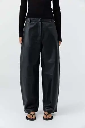 ST AGNI Leather Balloon Pants
