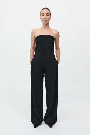 ST AGNI Deconstructed Tailored Jumpsuit - Black