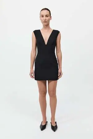 Women's Plunge Neck Mini Cocktail Dresses
