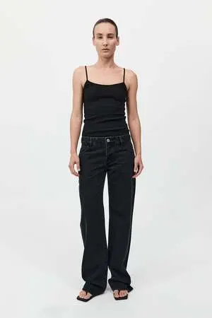 ST. AGNI 90s Low Rise Straight Leg Jeans
