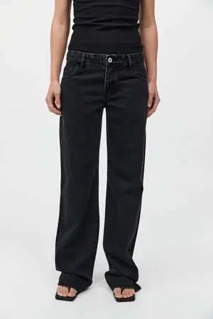 ST. AGNI 90s Low Rise Straight Leg Jeans