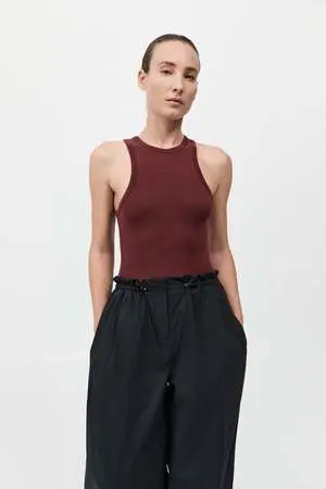 ST. AGNI Jersey Tank - Currant