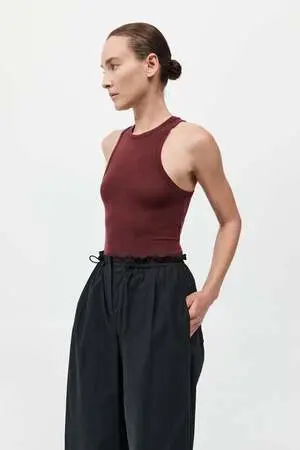 ST. AGNI Jersey Tank - Currant