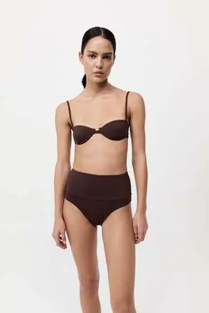 ST. AGNI Balconette Bikini Top - Cocoa
