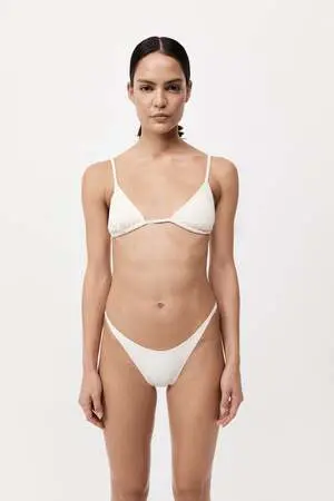 ST AGNI Triangle Bikini Top - Off White