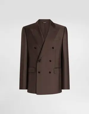 Dolce & Gabbana Sicilia Light Double-breasted Silk Twill Jacket