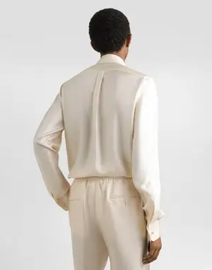 Dolce & Gabbana Martini Shirt In Silk Twill - Beige