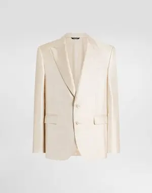 Dolce & Gabbana Sicilia Light Single-breasted Silk Twill Jacket - Beige