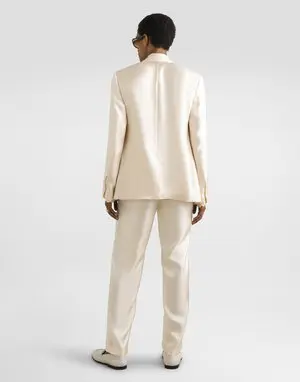 Dolce & Gabbana Sicilia Light Single-breasted Silk Twill Jacket - Beige