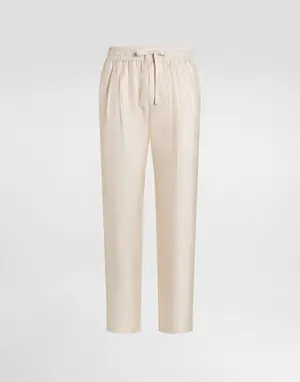 Dolce & Gabbana Silk Twill Jogging Trousers