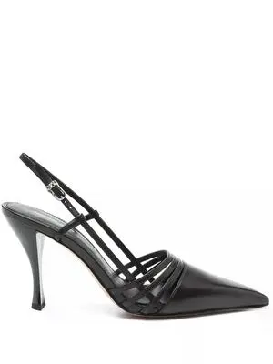 Michael Kors 100mm Leather Slingback Pumps