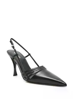 Michael Kors 100mm Leather Slingback Pumps
