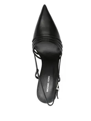 Michael Kors 100mm Leather Slingback Pumps
