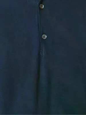 John Smedley Cotton Polo Shirt - Blue