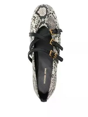 Michael Kors Leather Ballet Flats - Neutrals