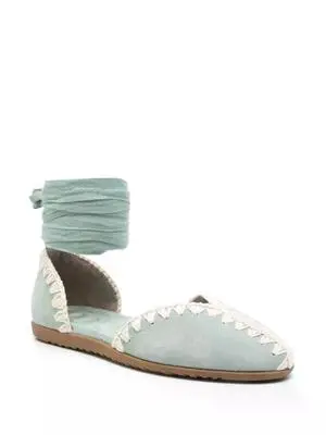 Mou Suede Ballet Flats - Blue