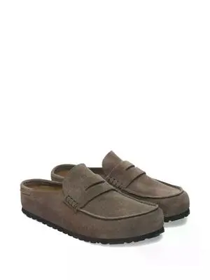 BIRKENSTOCK Naples Suede Loafers - Grey