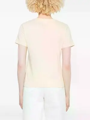Chloé Logo Cotton T-shirt - Neutrals