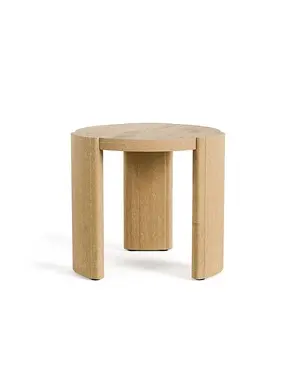 FURNITURE OF AMERICA Minst Round End Table - Oak