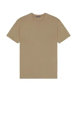 TOM FORD Crew Neck Tee In Olive - Olive Green