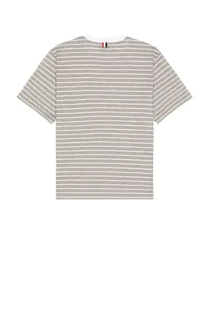 Thom Browne Short Sleeve Pocket Tee In Grey