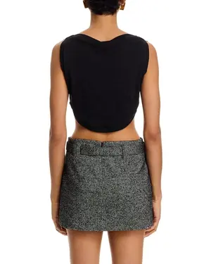 A.L.C. Mae Crop Tank - Black